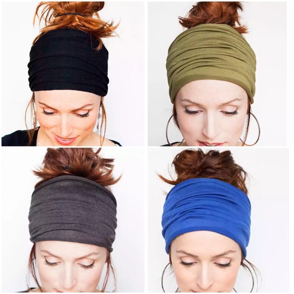 Boutique | Accessories | New Soft Wide Headband Hair Wrap Face Mask ...
